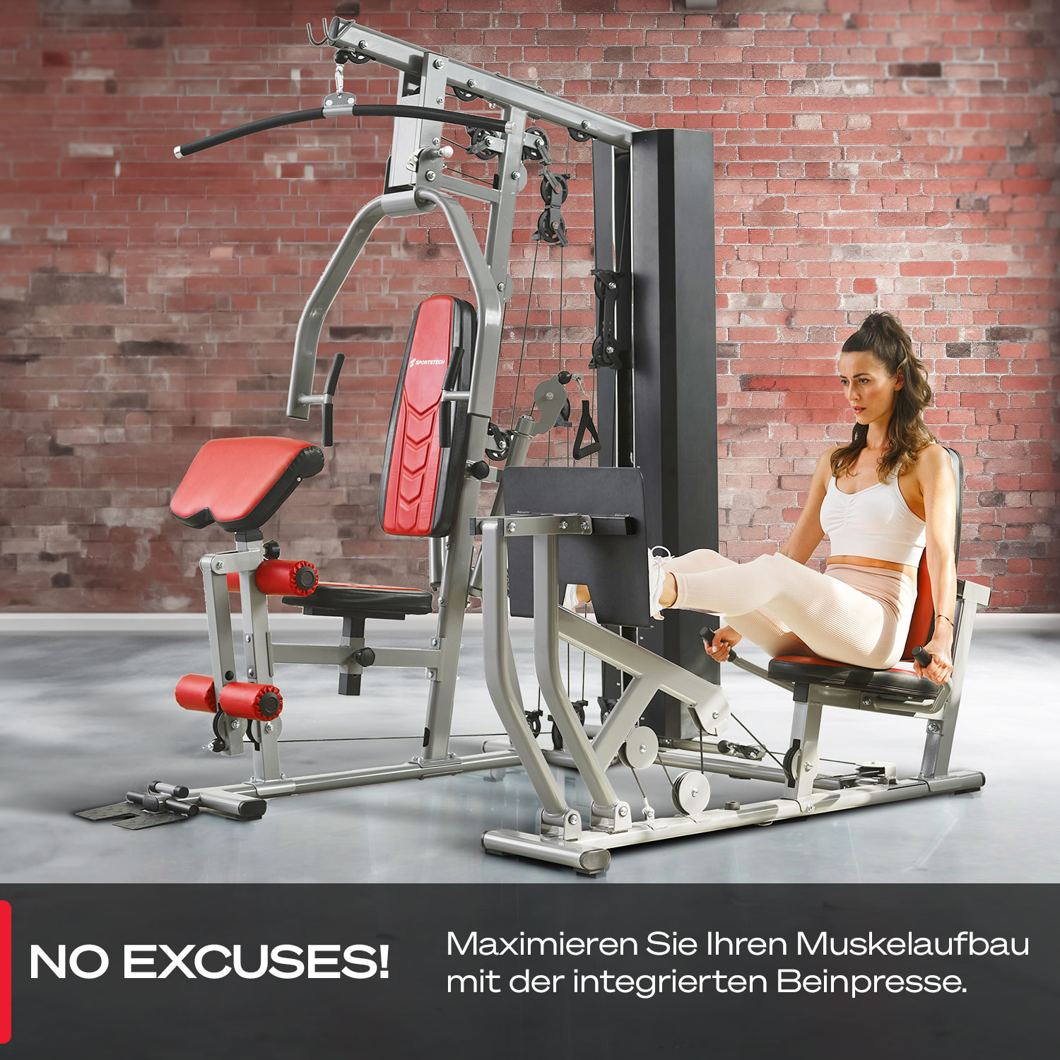 HGX300 Kraftstation mit Beinpresse & mehr | SPORTSTECH