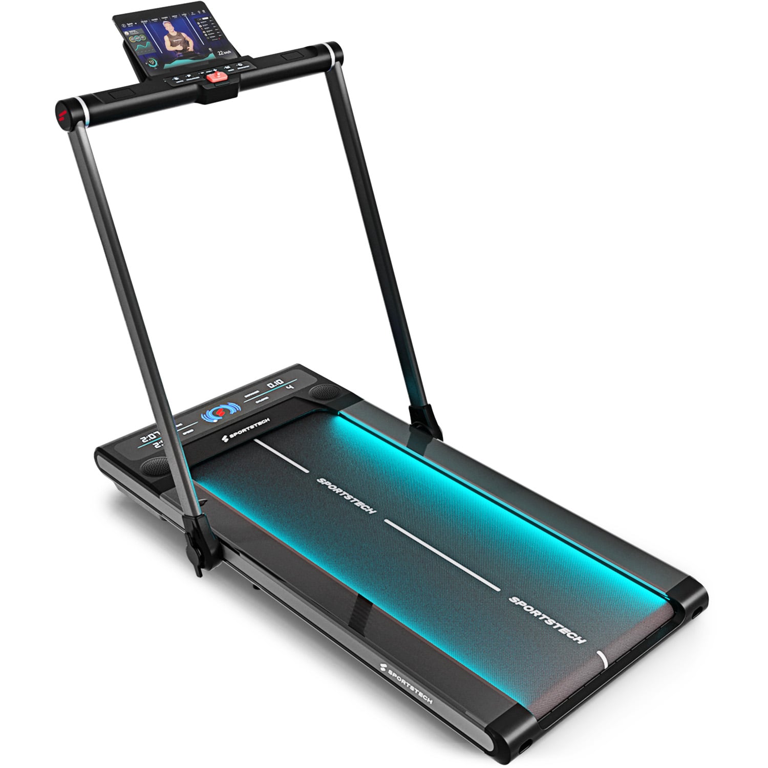 sWalk Plus Laufband | 2 in 1 klappbares Treadmill von SPORTSTECH
