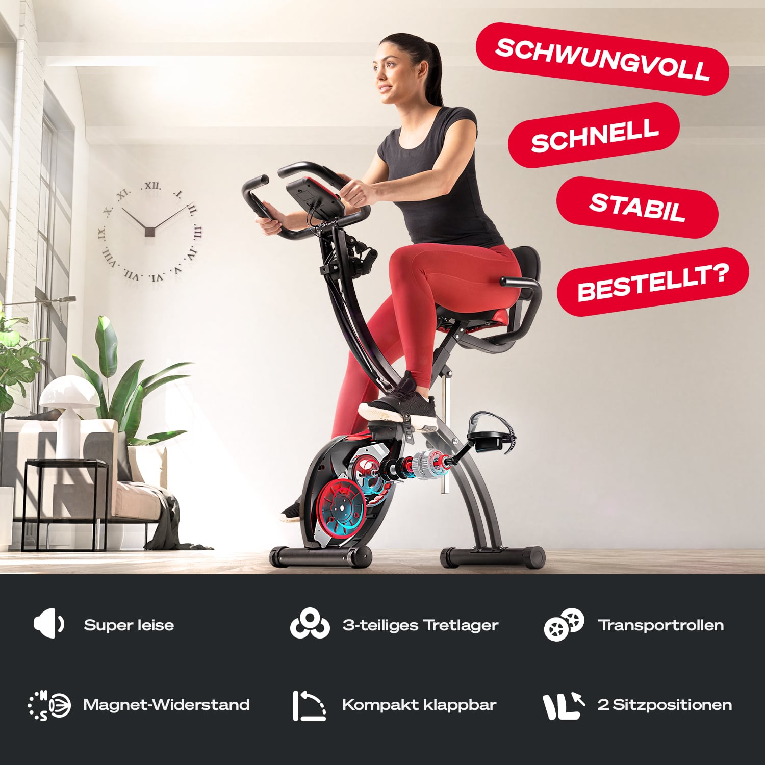 Ergometer X150 3in1 Fitnessfahrrad kaufen | SPORTSTECH