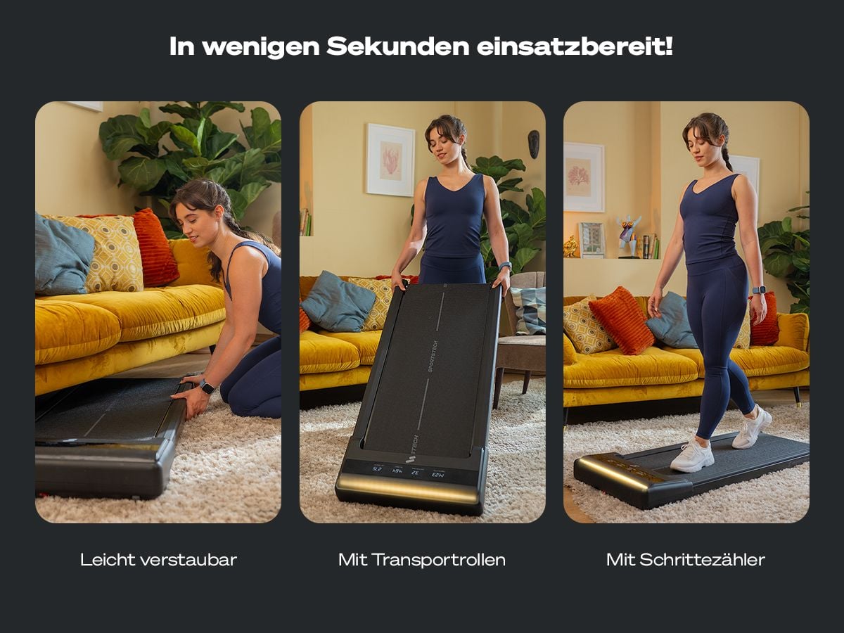 sWalk Lite Laufband | LED-Anzeige & Homeoffice-freundlich SPORTSTECH