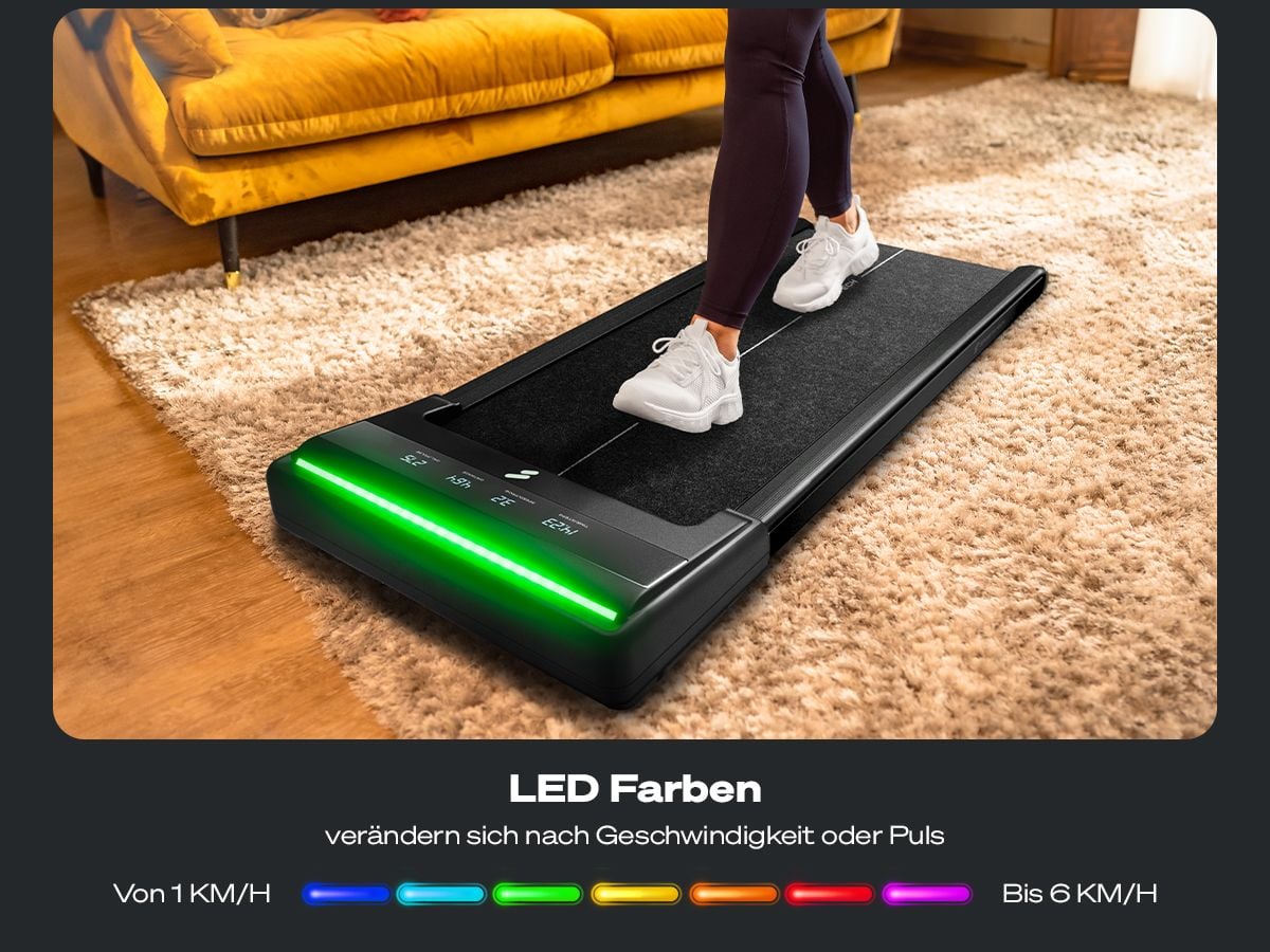 sWalk Lite Laufband | LED-Anzeige & Homeoffice-freundlich SPORTSTECH