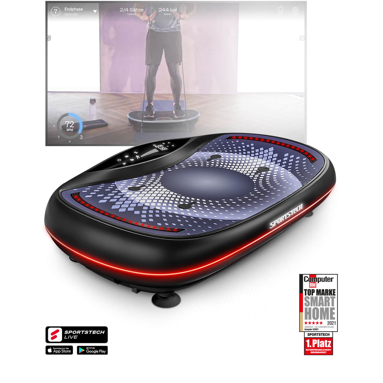 Vibrationsplatte Online Kaufen | SPORTSTECH